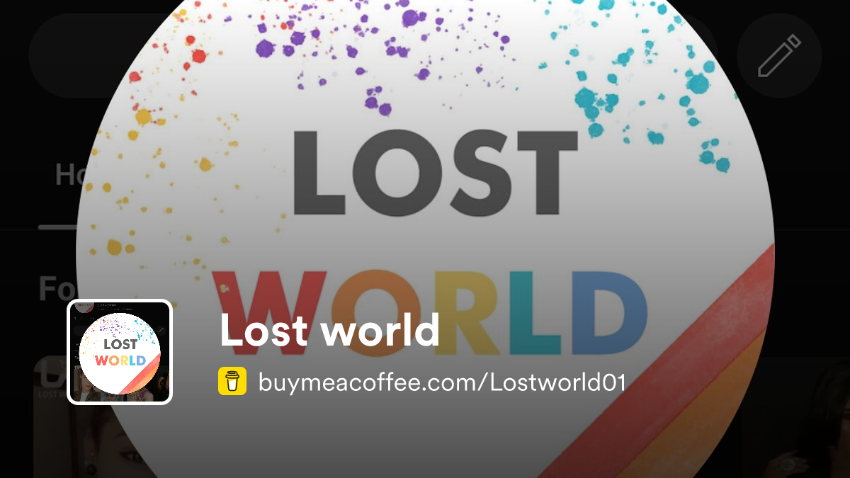 Lost world - Buymeacoffee