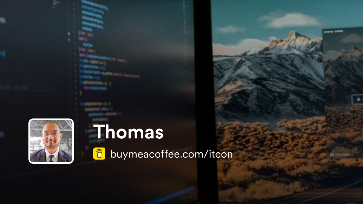 Thomas is code, apps, scripts, automation - Buymeacoffee