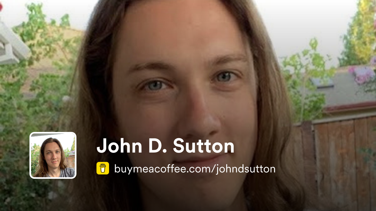 John D. Sutton - Buymeacoffee