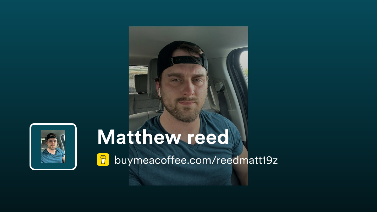 Matthew reed - Buymeacoffee