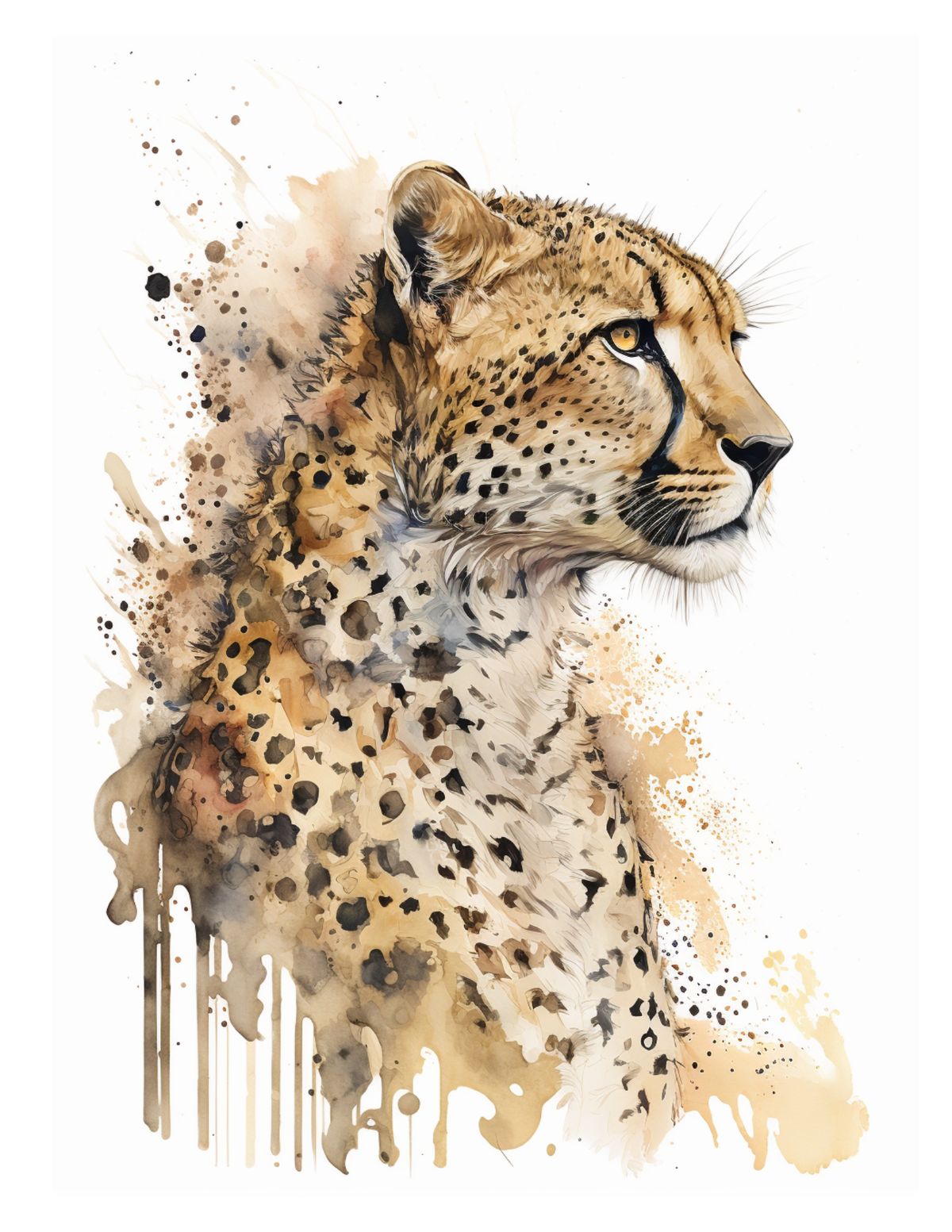 A Step-by-Step Watercolor Guide to Painting a Cheetah — Alexander ...