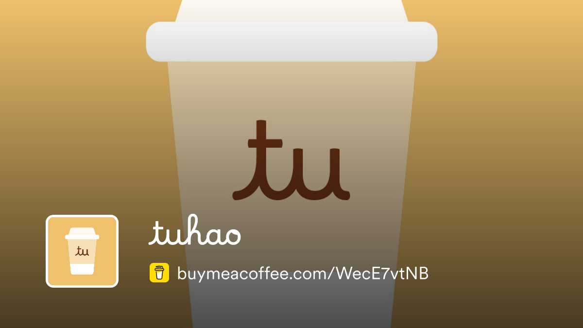 tuhao - Buymeacoffee