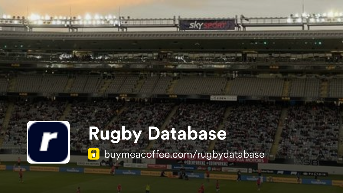 Rugby Database - Buymeacoffee