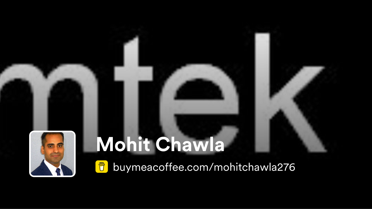 Mohit Chawla - Buymeacoffee