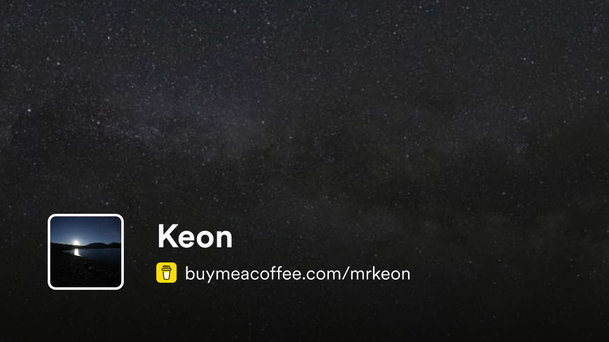 Keon - Buymeacoffee