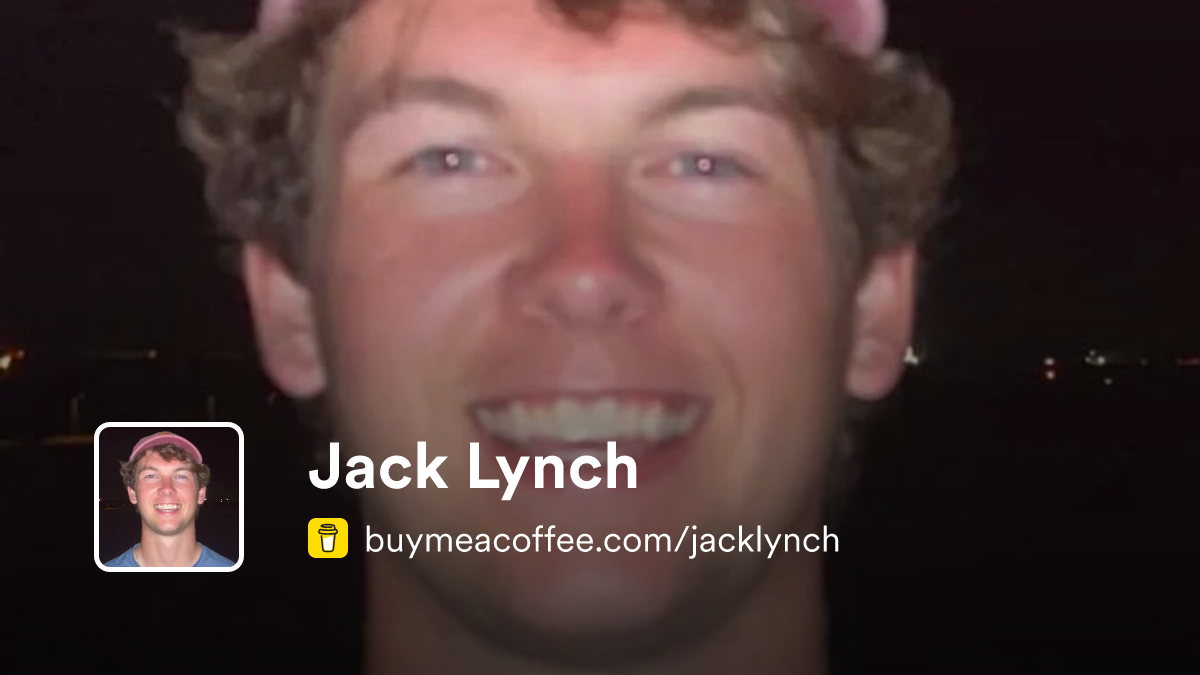 Jack Lynch - Buymeacoffee