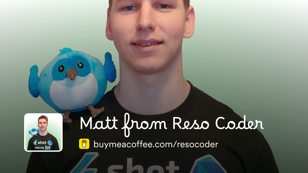 Membership | Matt from Reso Coder - Buymeacoffee