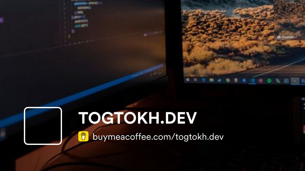 TOGTOKH.DEV - Buymeacoffee