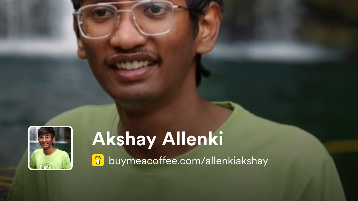 Akshay Allenki - Buymeacoffee