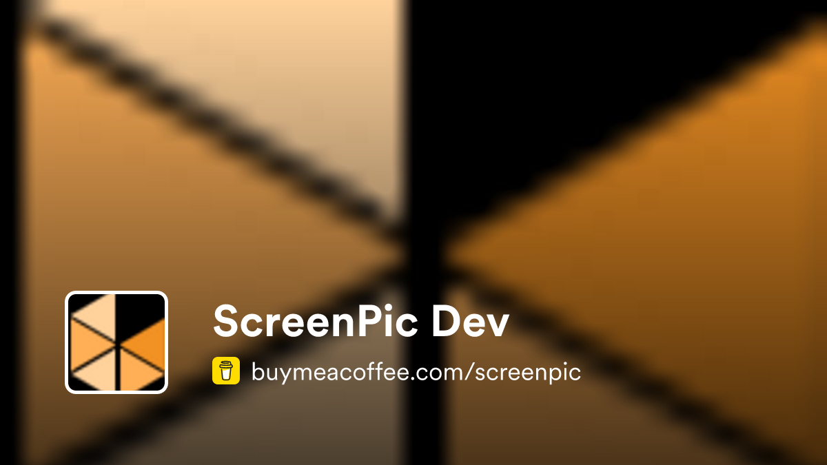 ScreenPic Dev - Buymeacoffee