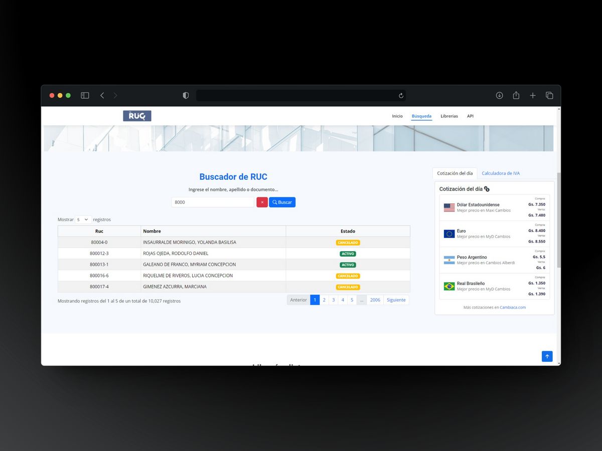 Desarrollo de turuc.com.py — ithdev - Buymeacoffee