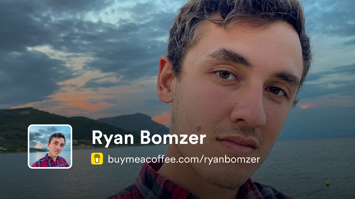 Ryan Bomzer - Buymeacoffee