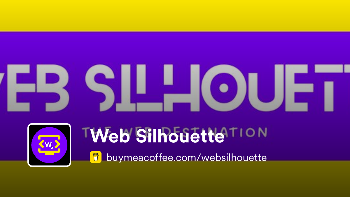Web Silhouette - Buymeacoffee