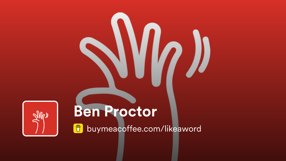 Ben Proctor - Buymeacoffee