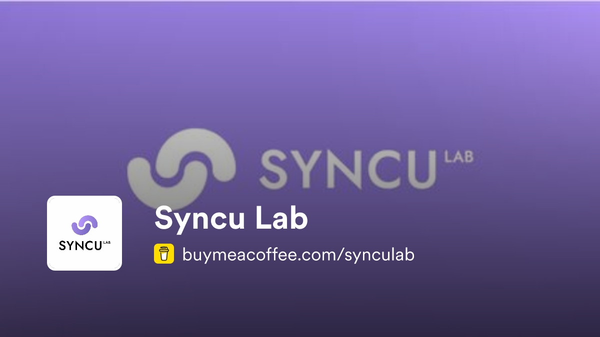 Syncu Lab is Vtuber直播購物 - Buymeacoffee