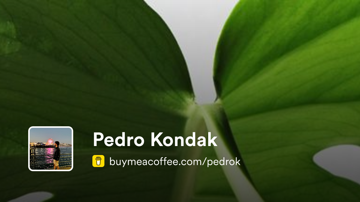 Pedro Kondak - Buymeacoffee