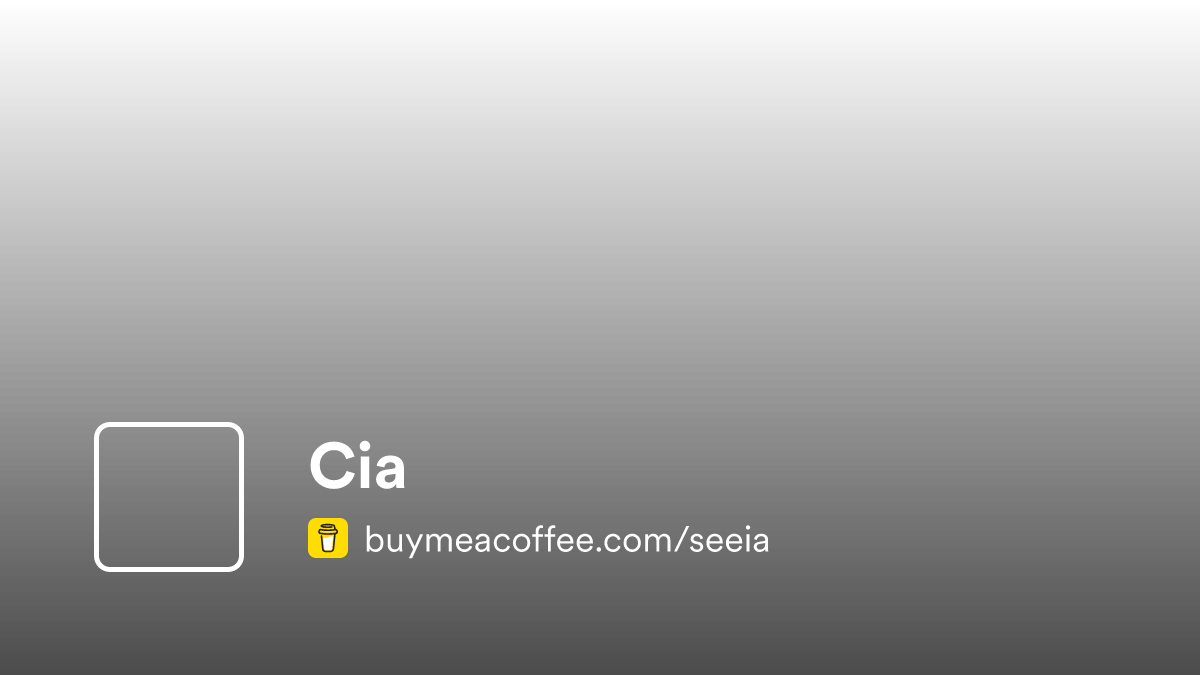 Cia - Buymeacoffee