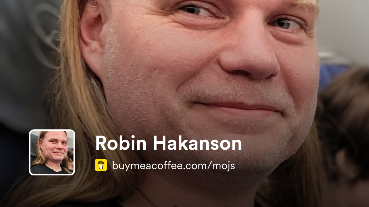 Robin Hakanson - Buymeacoffee