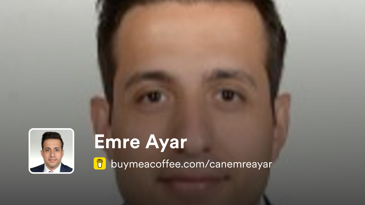 Emre Ayar - Buymeacoffee