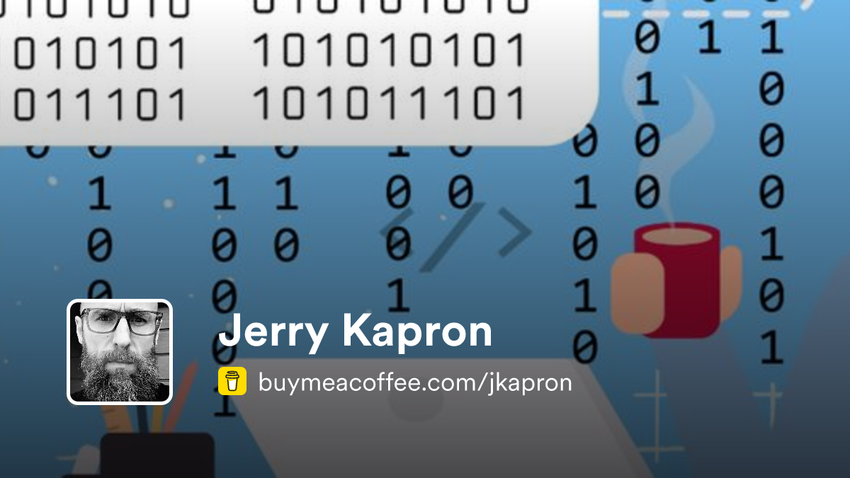Jerry Kapron is Open-source software - Buymeacoffee