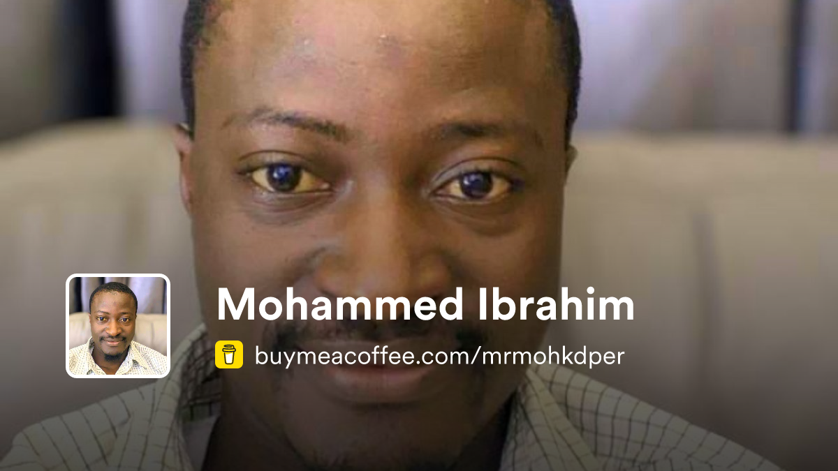 Mohammed Ibrahim - Buymeacoffee