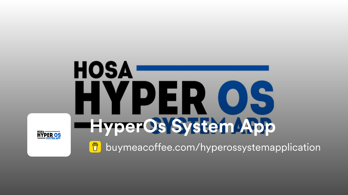 HyperOs System App - Buymeacoffee