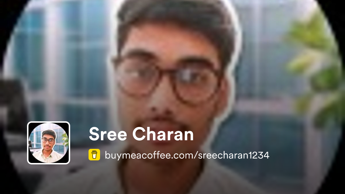 Sree Charan - Buymeacoffee