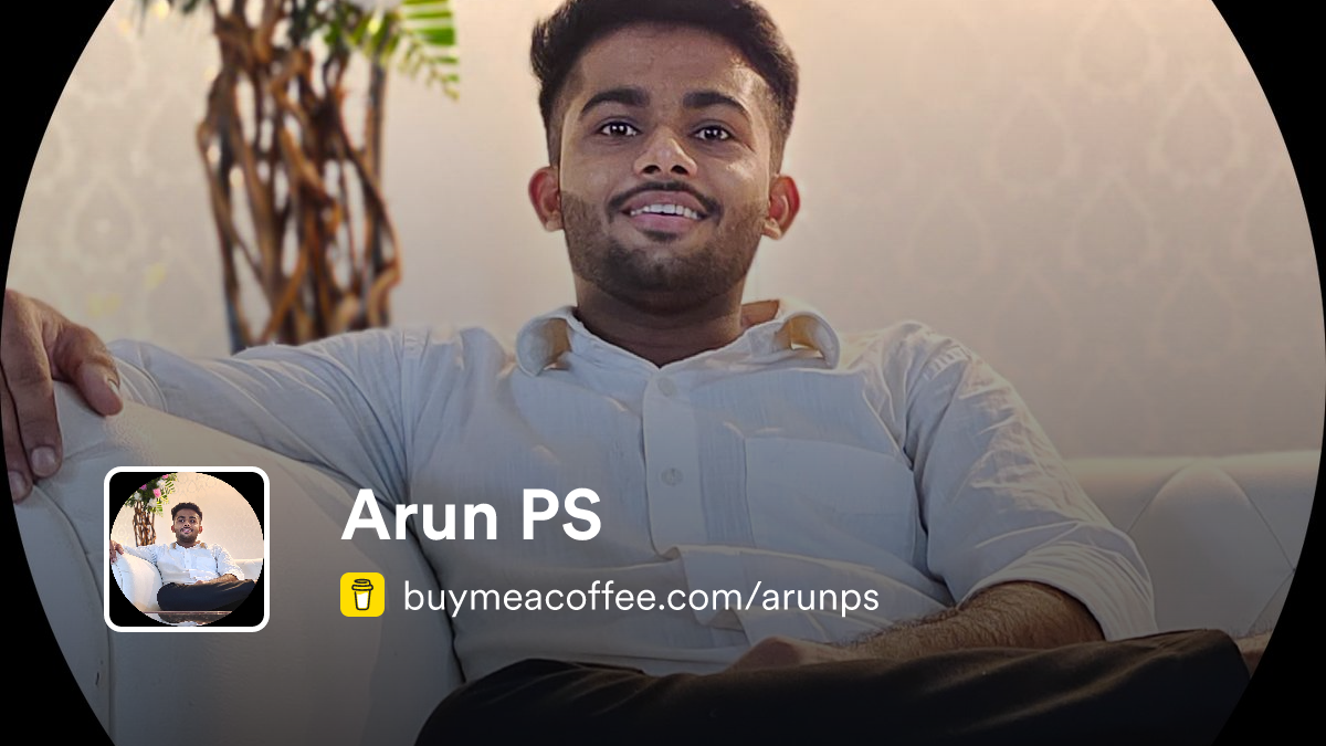 Arun PS - Buymeacoffee