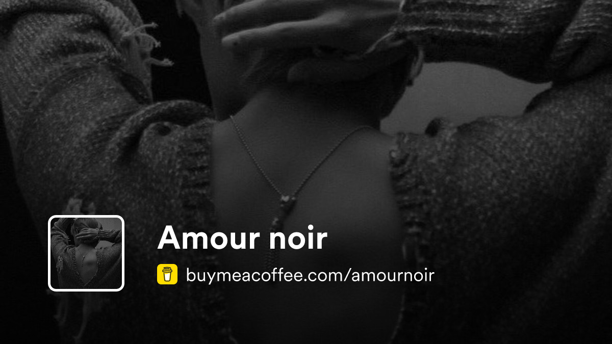 Amour noir - Buymeacoffee