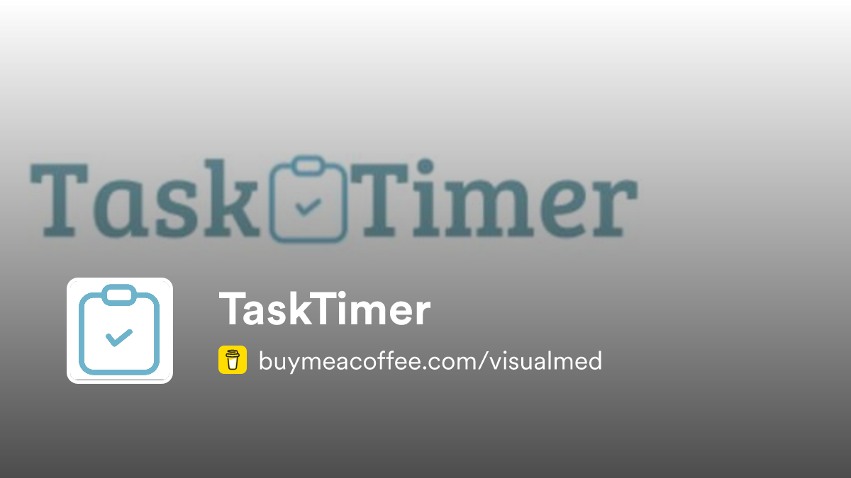 TaskTimer is A simple task timing management app - Buymeacoffee