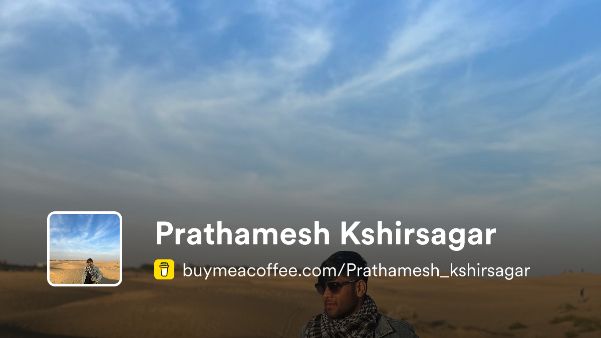 Prathamesh Kshirsagar - Buymeacoffee