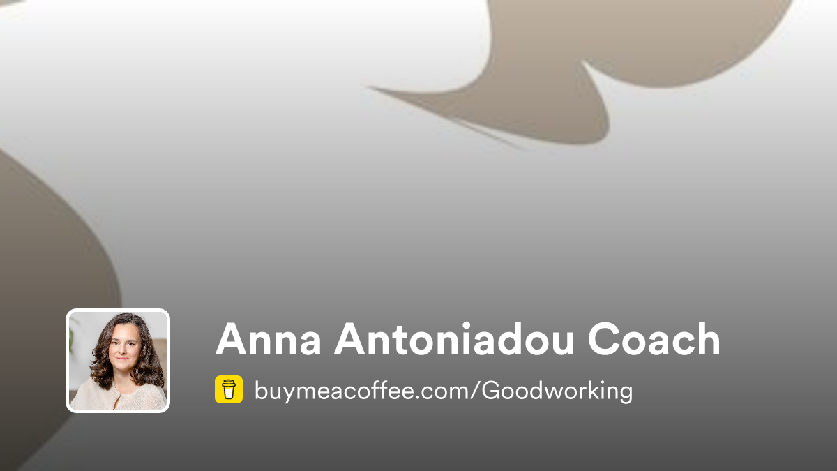 Anna Antoniadou Coach is The Letter - Buymeacoffee