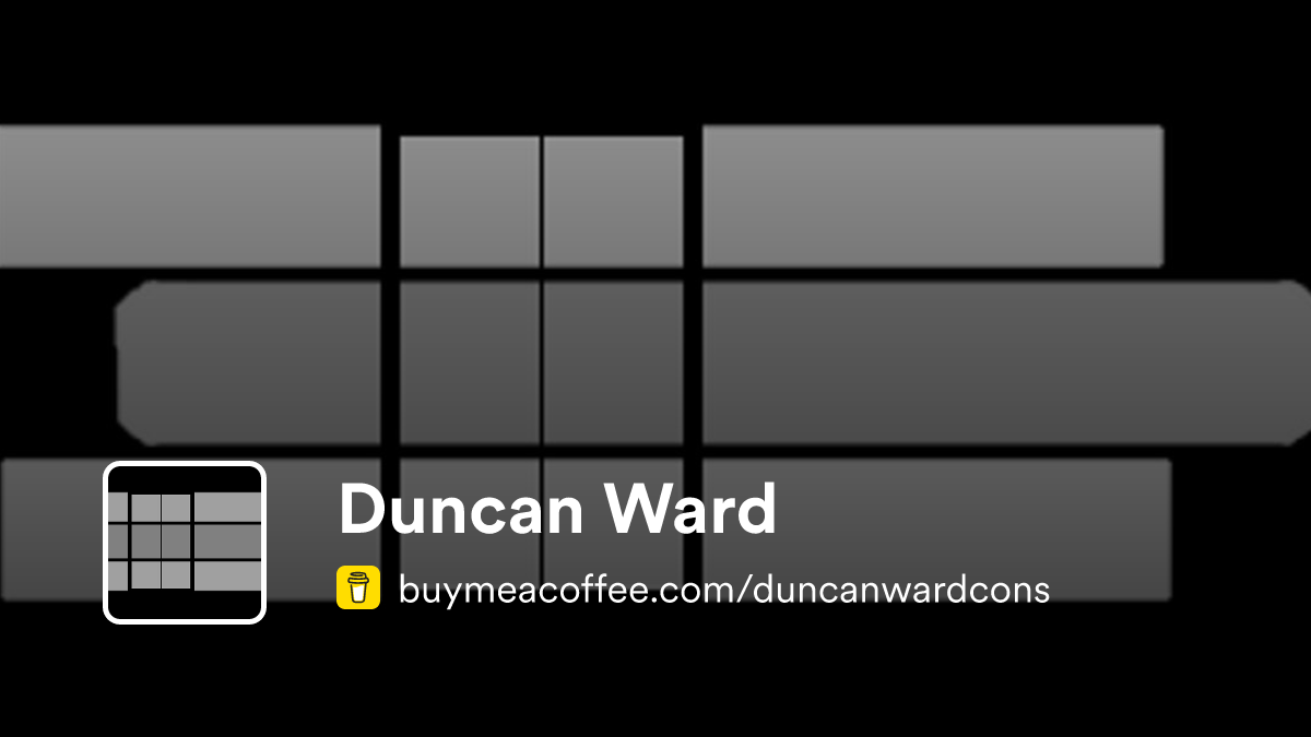Duncan Ward - Buymeacoffee