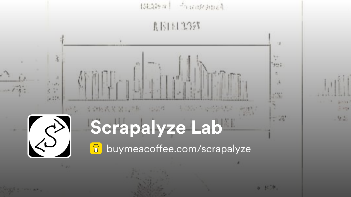 Scrapalyze Lab - Buymeacoffee