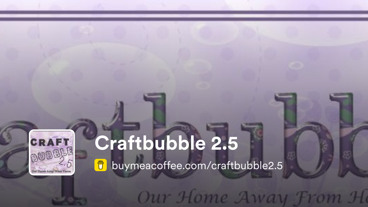 Craftbubble 2.5 - Buymeacoffee