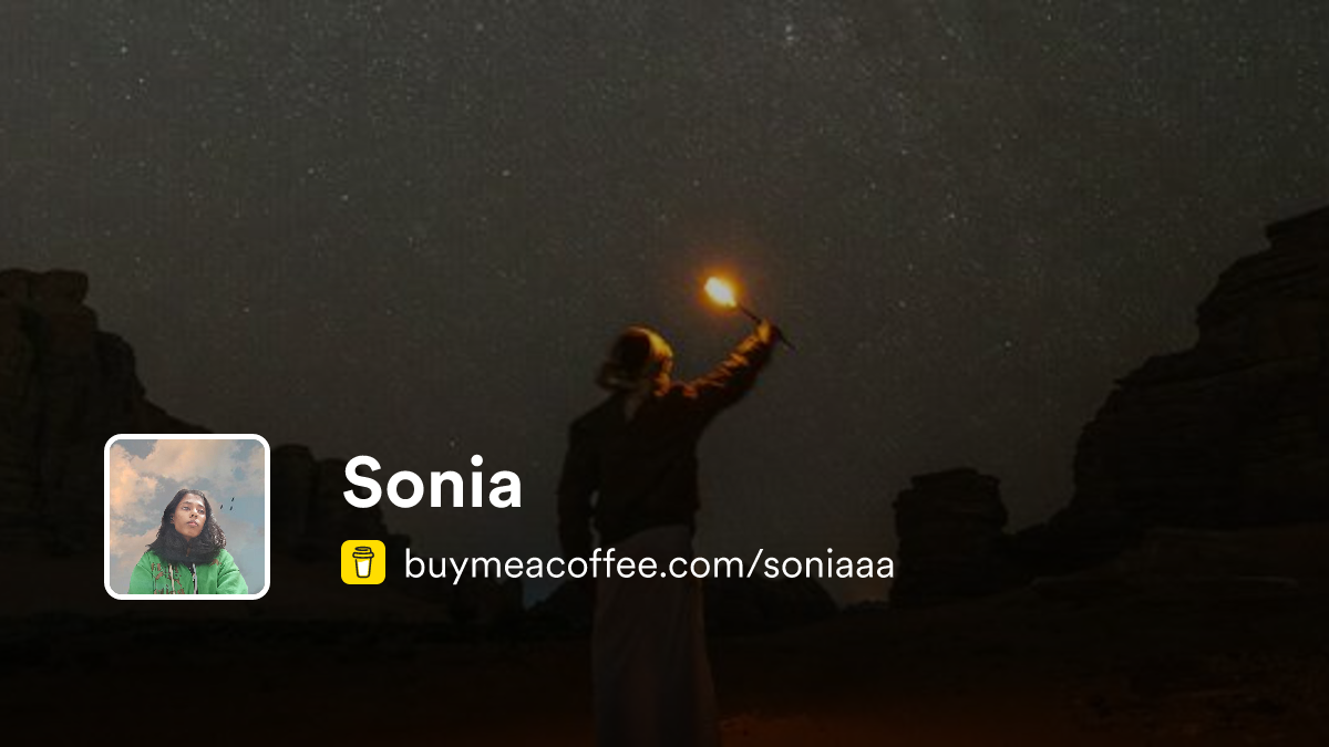 Sonia is Hope - Buymeacoffee