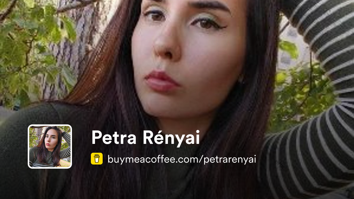 Petra Rényai - Buymeacoffee