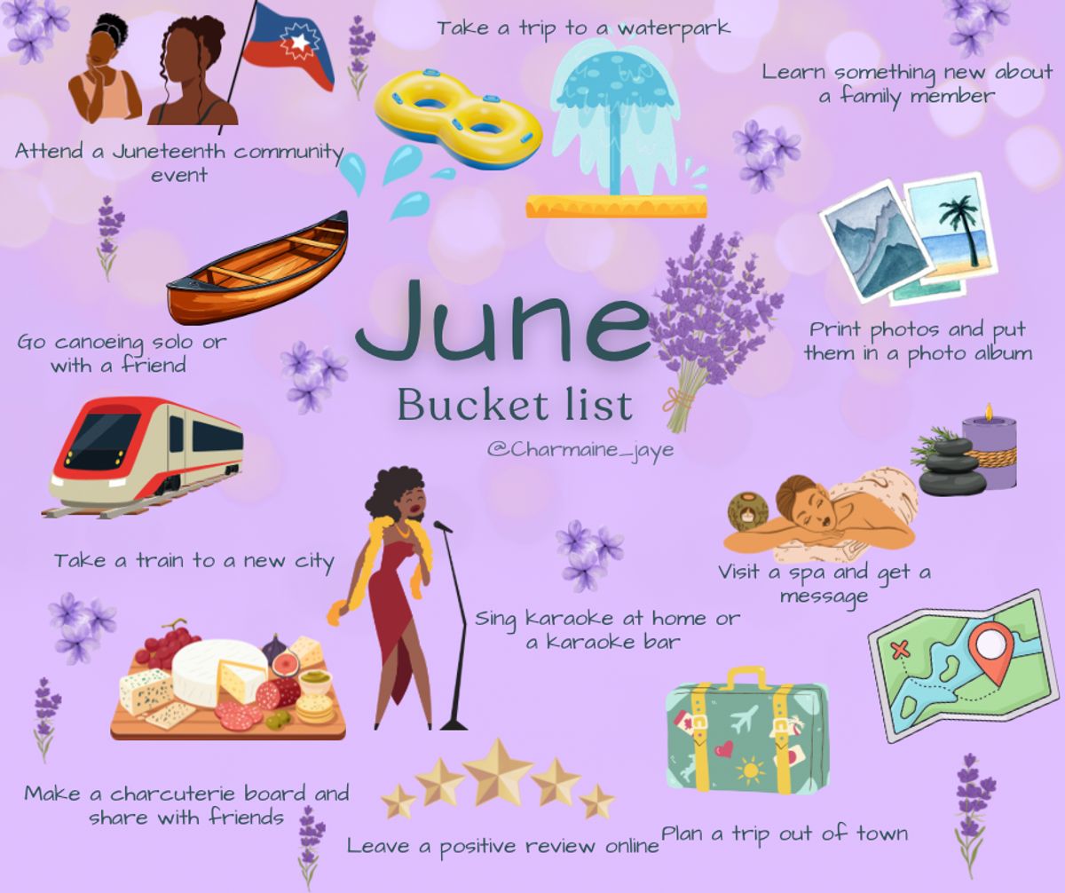 June Bucket List and Pop-up Markets — Charmaine - Buymeacoffee