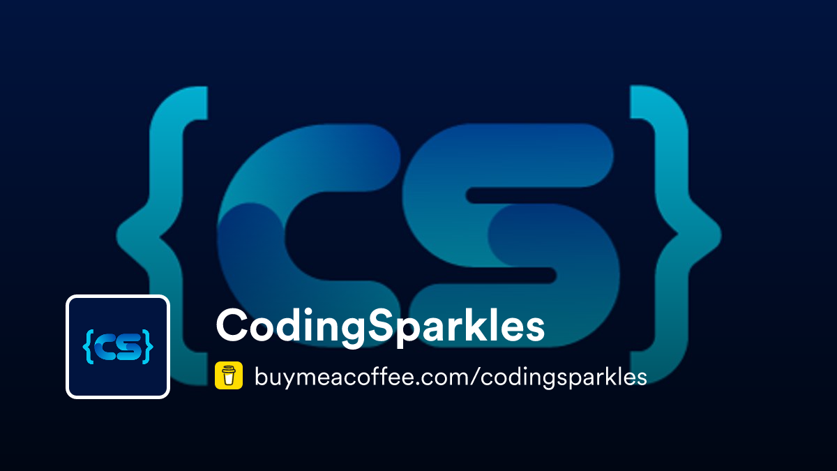 CodingSparkles - Buymeacoffee