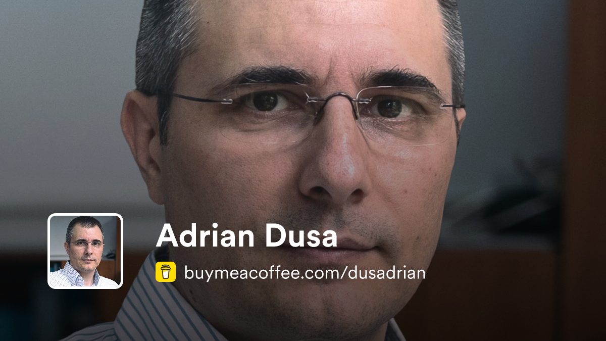 Adrian Dusa - Buymeacoffee