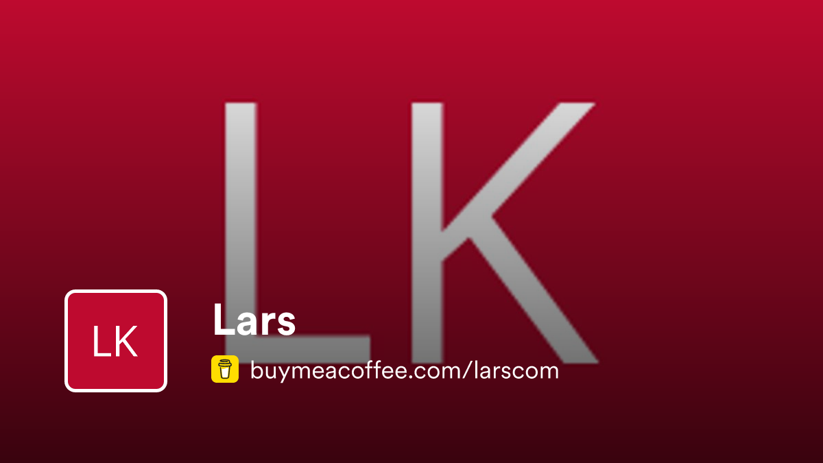 Lars - Buymeacoffee