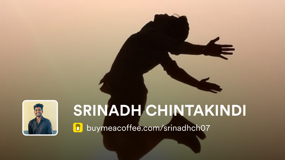 SRINADH CHINTAKINDI - Buymeacoffee