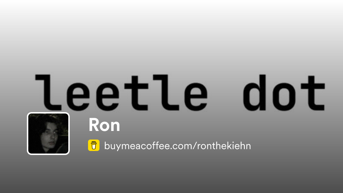 Ron is making websites like twitter-aura2 and leetle - Buymeacoffee