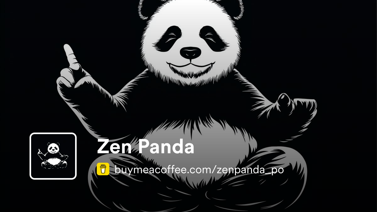Zen Panda - Buymeacoffee