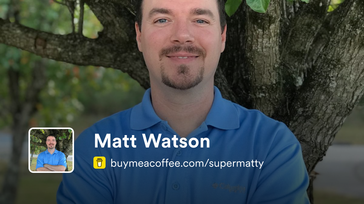 Matt Watson - Buymeacoffee