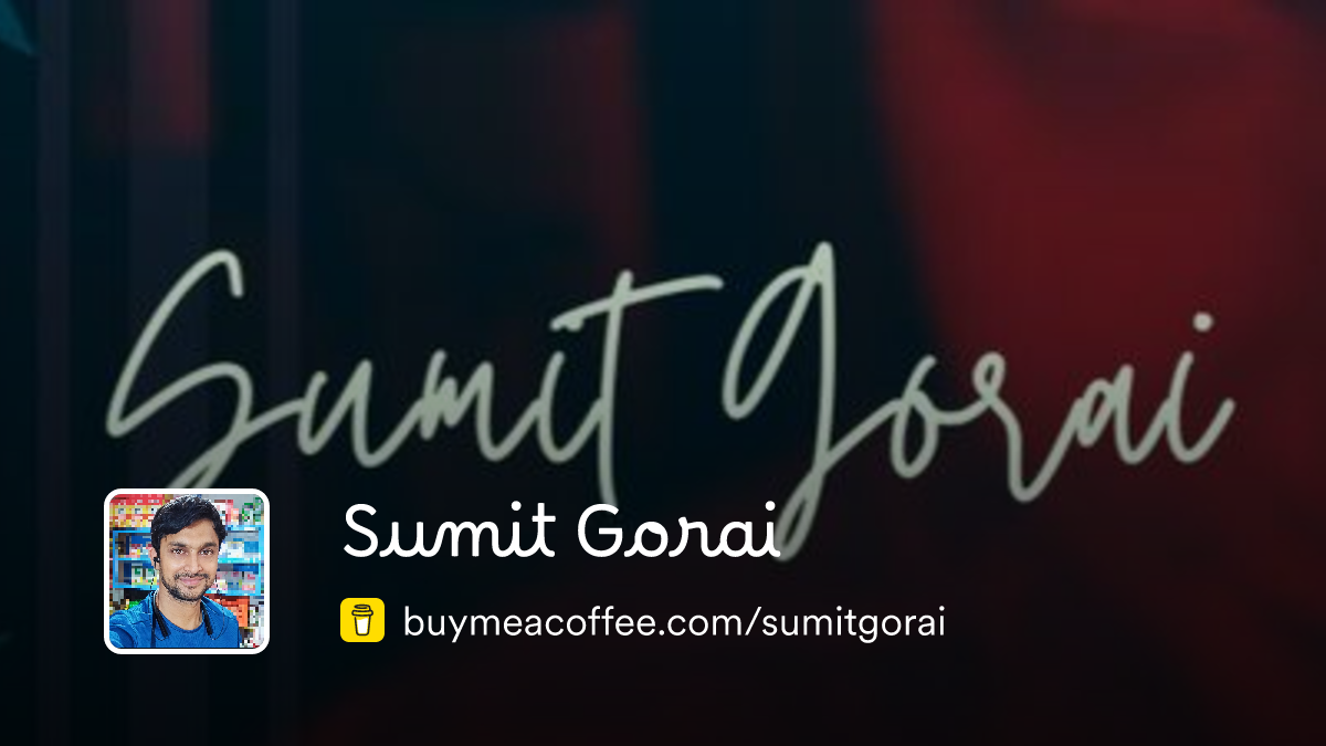 Sumit Gorai - Buymeacoffee