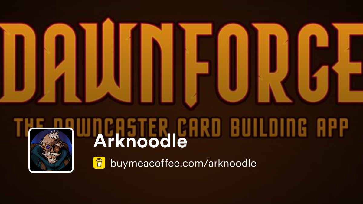 Arknoodle is Developer of dawnforge.app & YouTube content creator @dawncasting - Buymeacoffee