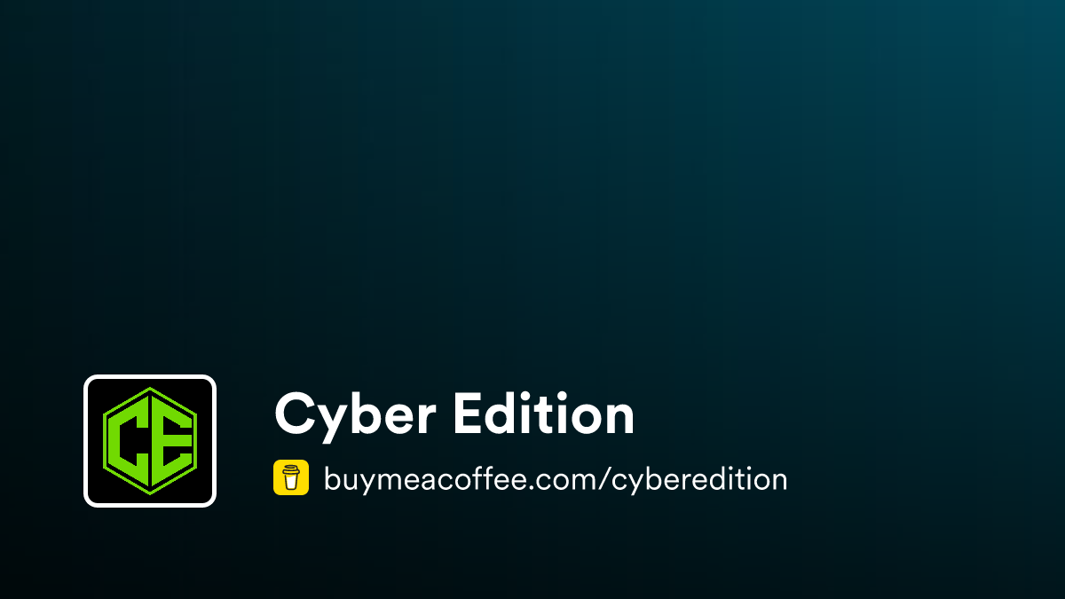 Cyber Edition - Buymeacoffee