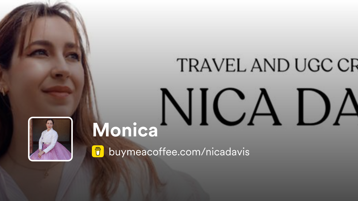 Monica - Buymeacoffee