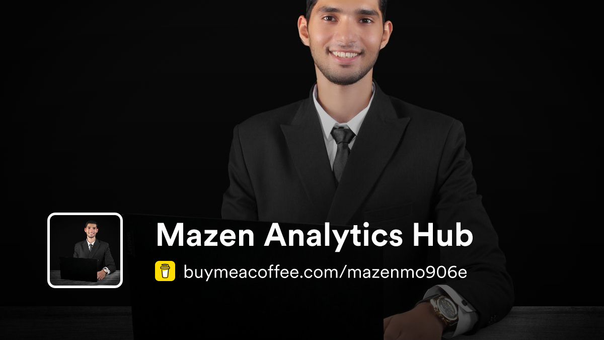 Mazen Analytics Hub - Buymeacoffee